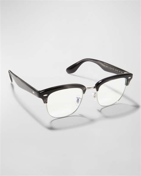 Tom Ford Blue Blocking Ombre Acetate And Metal Butterfly Glasses Neiman