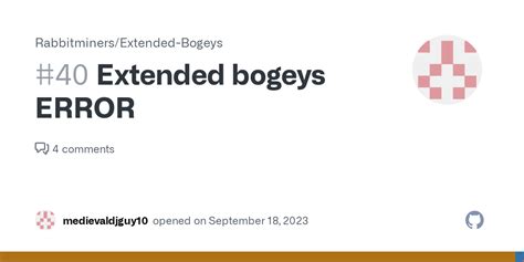 Extended Bogeys Error · Issue 40 · Rabbitminersextended Bogeys · Github