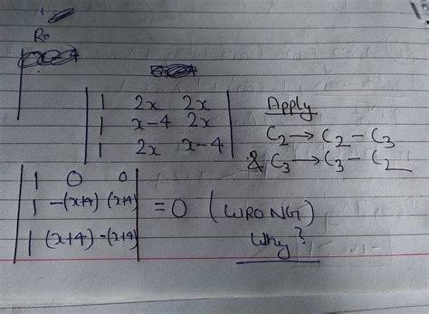 Calculating The Value Of Determinant By Using Row Column Tri
