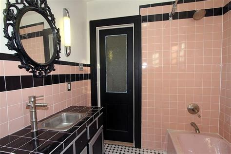 Via Patterned Bathroom Tiles Vintage Bathroom