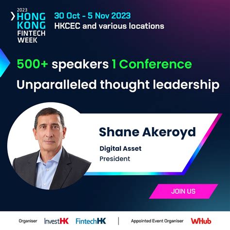 Shane Akeroyd On Linkedin Hong Kong Fintech Week 30 Oct 5 Nov 2023