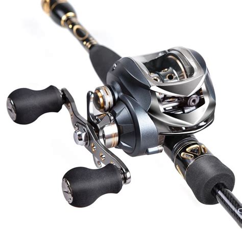 Baitcaster Rod Reel Combo 21m Carbon Fishing Rod And Reel M Saltwaterfreshwater Carretilha De