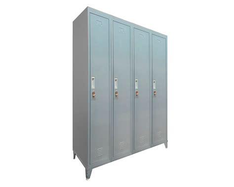 Locker Ropero 4 Puertas Porta Candado M4 01 Gris Maletek Easycl