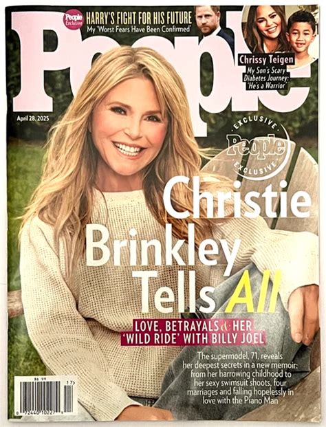People Magazine Christie Brinkley Book Cover April 28 2025 Issue £883