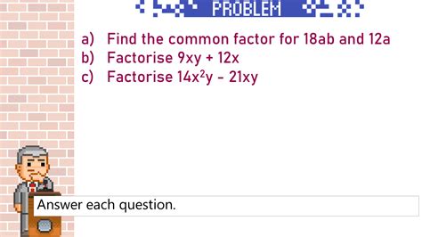 Factorising Linear Expressions Lesson Powerpoint Gcse Teaching