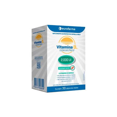 Vitamina D 2000ui 30 Cápsulas Coop Drogaria