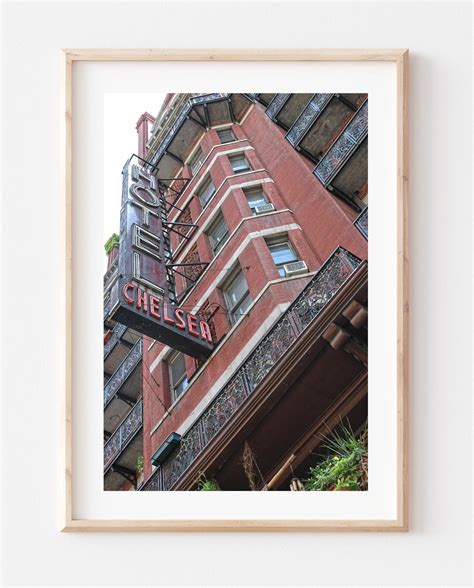 Chelsea Hotel Print Manhattan Nyc Wall Art Office Decor New York