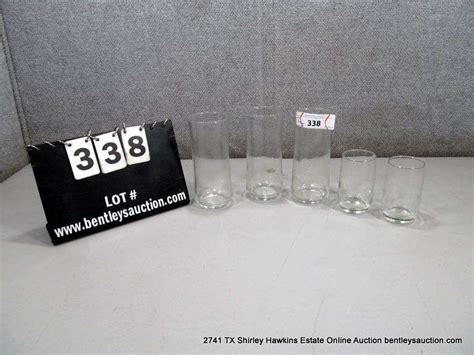 Lot 5 3 Medium Clear Drinking Glasses 2 Small Drinking Glasses Bentley And Associates Llc