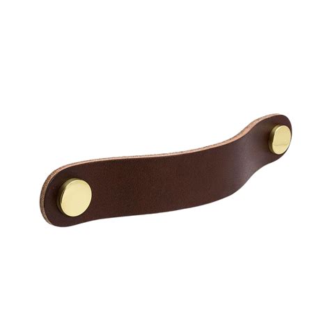 Handle Loop Round 16cm Brown Leather