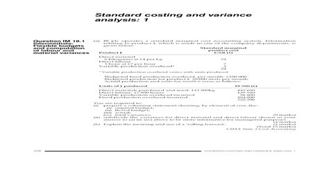 Variance Analysis Formula With Example Accountingcoaching