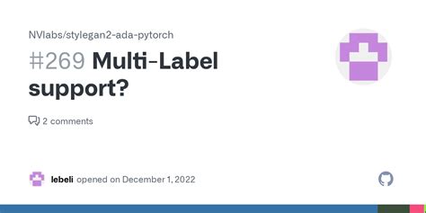 Multi Label Support Issue Nvlabs Stylegan Ada Pytorch Github