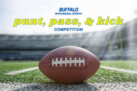 Punt Pass And Kick Competition Recreation University At Buffalo