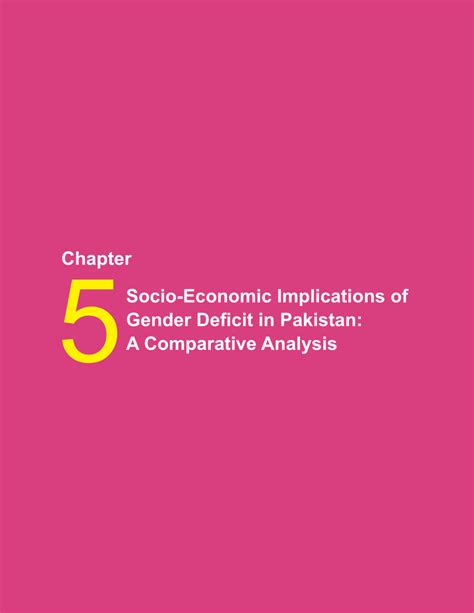 Pdf Socio Economic Implications Of Gender Deficit In Pakistan A