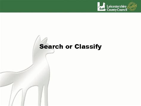 Search Or Classify Two Solutions Both