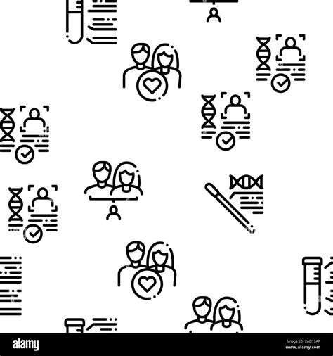 Paternity Test Dna Seamless Pattern Vector Stock Vector Image And Art Alamy