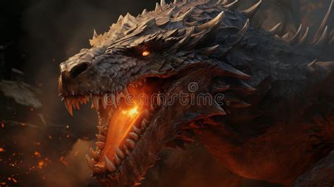 Realistic Fire Breathing Dragon Realistic Dragon Flying And Breathing