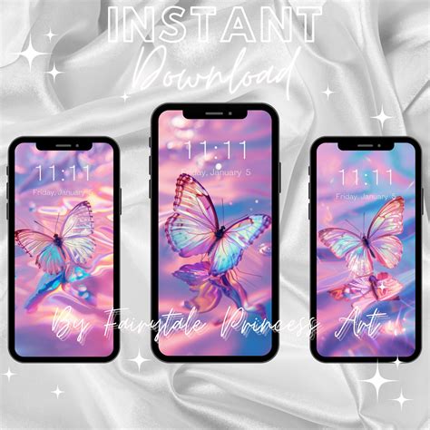 Flutter Pink Butterfly Water Wallpaper Phone Wallpaper Aesthetic