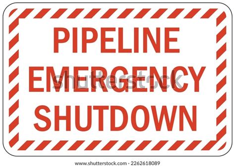 Pipeline Warning Sign Labels Stock Vector Royalty Free 2262618089