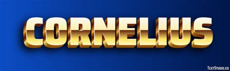 Cornelius Text Effect And Logo Design Name