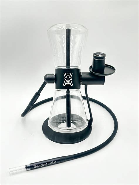 Black Gravity Hookah Glass Bong Water Pipe 360 Rotating 7 Colors