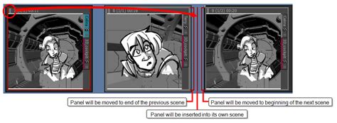 Storyboard Pro 25 Online Help How To Add Scenes And Panels