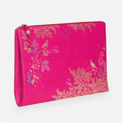Sara Miller Pink Birds Document Holder At Portmeirion Online