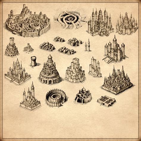 High Elf Towns And Imperial Cities Fantasy Map Assets Pack