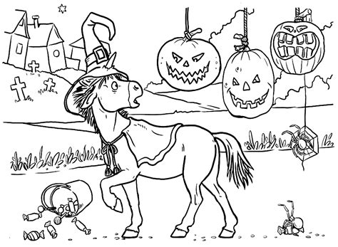 30 Halloween Unicorn Coloring Pages