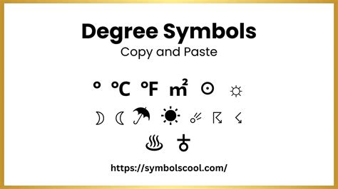 Degree Symbols Copy And Paste Mycoolsymbols