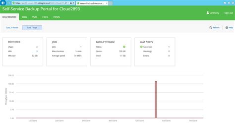 Sneak Peek Veeam 95 Vcloud Director Self Service Portal Virtualization Is Life