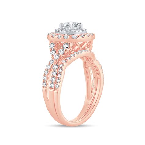 14k 150ct Diamond Bridal Ring Rays Jewelry International
