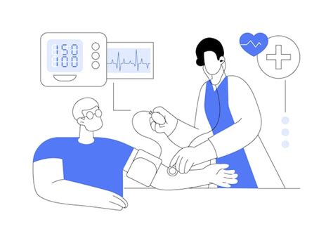Premium Vector Hypertension Control Abstract Concept Vector