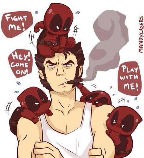 So Cute Deadpool Deadpool Wolverine Deadpool And Spiderman