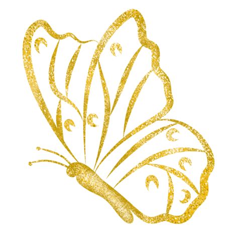 Gold Butterfly Pngs For Free Download