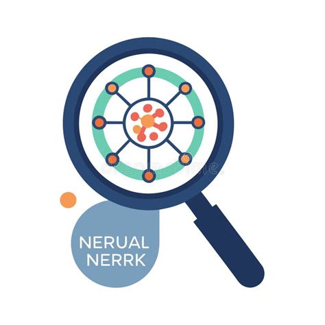 Data Analysis Magnifying Glass Examining Neural Network Data Science