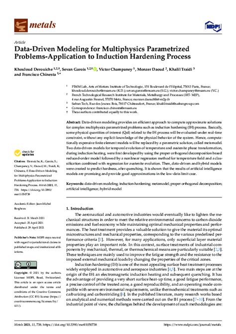 Pdf Data Driven Modeling For Multiphysics Parametrized Problems Application To Induction
