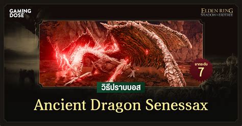 วิธีปราบบอส Elden Ring Ancient Dragon Senessax มังกรโบราณเซเนซัคส์