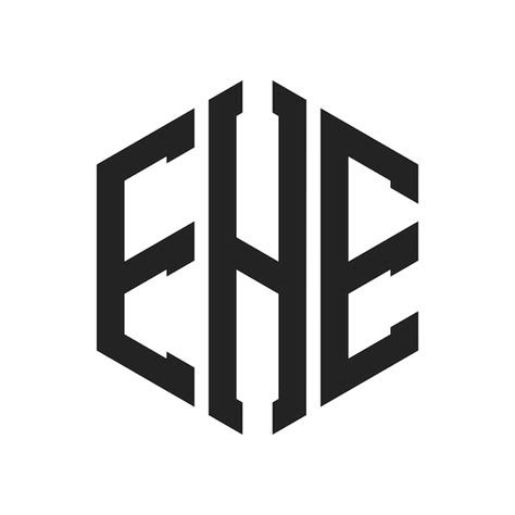 Premium Vector Ehe Logo Design Initial Letter Ehe Monogram Logo Using