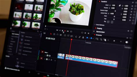 Close Up Of Video Editing Time Line And Computer Monitor As Video Editor Works On Edit Video