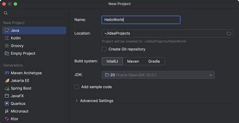 创建您的第一个 Java 应用程序 Intellij Idea 文档 创建您的第一个 Java 应用程序 Intellij Idea 文档