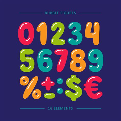 Bubble Numbers Font