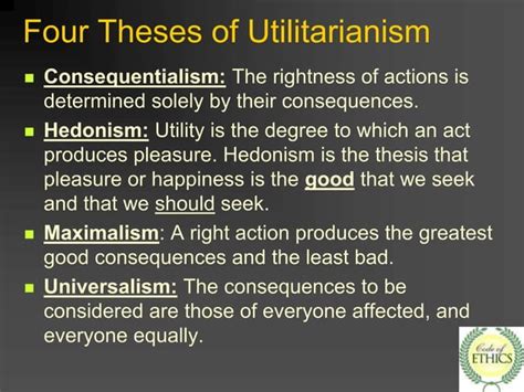 Utilitarianism Ppt