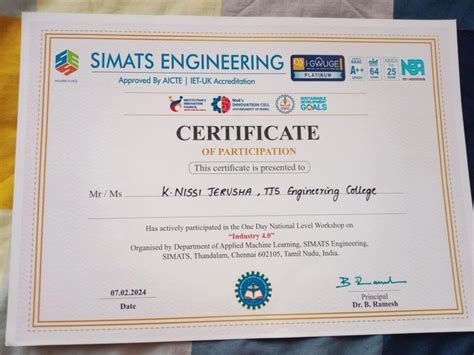 K Nissi Jerusha On Linkedin Industryinsights Saveethaengineeringcollege