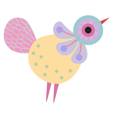 Bird Minimal Colorful Love Story 26803428 Png