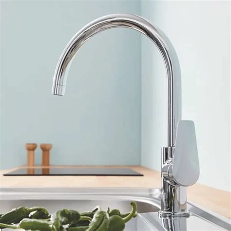 GROHE BAUEDGE CHROME Single Lever Kitchen Mixer Tap 31367001 £85.92 ...