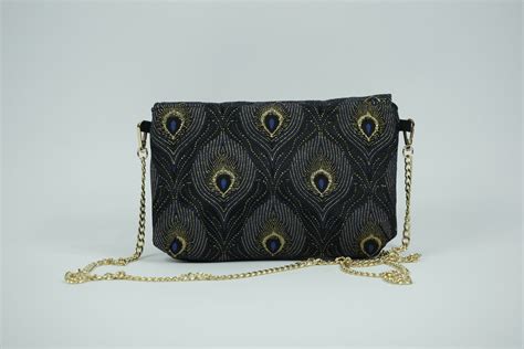 Dámská černá Paví Kabelka Od Ta Anna Flercz