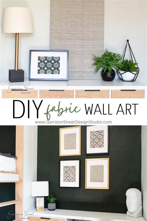 How To Make Easy Diy Fabric Wall Art Two Ways Garrison Street Design