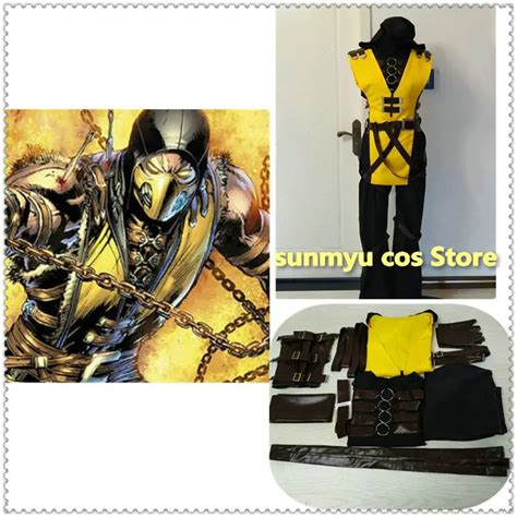 Костюм Скорпиона Mortal Kombat CINESSD | AliExpress