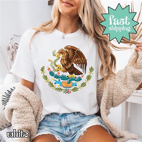 Comfort Colors® Mexican Coat Of Arms Tee Mexico Pride Graphic Top