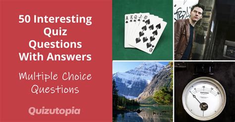 40 Fun Quiz Questions And Answers - General Knowledge - Quizutopia
